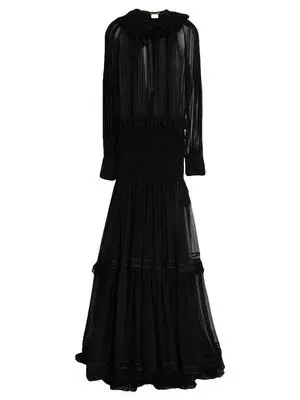 Saint Laurent Bohemian Maxi Dress - Black