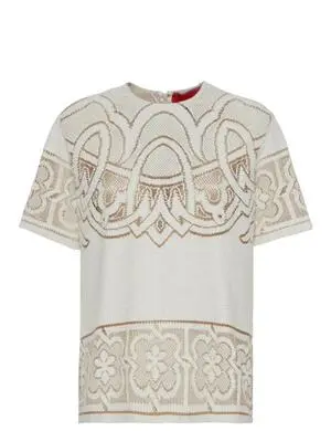 La DoubleJ Embroidered T-shirt - White