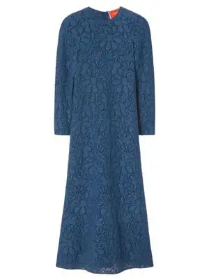 LA DOUBLEJ La Double J Long-Sleeve Lace Maxi Dress