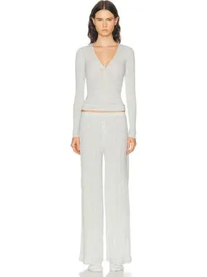 NEGATIVE UNDERWEAR Whipped Henley - Cloud