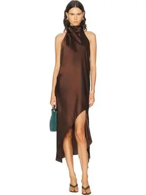 Helmut Lang Silk Tie Neck Dress - Serra
