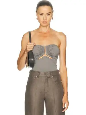 Rick Owens Alannah Bustier Top - Steel