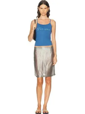 WILLY CHAVARRIA Princesa Cholita" Tank Top - Blue