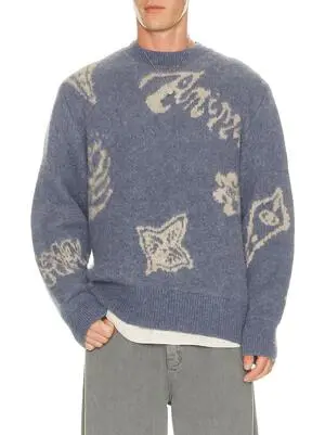 Oas Symo Pino Crewneck Sweater - Blue