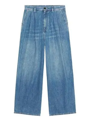 Marni Wide Leg Denim Trousers - Ocean