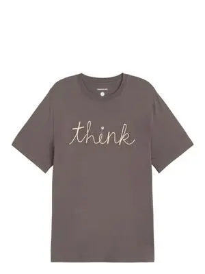 THINKING MU Gray Think Aaron T-shirt - Grey