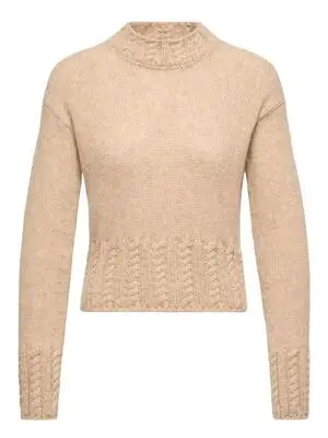 Moncler Alpaca Blend Turtleneck Sweater - Beige