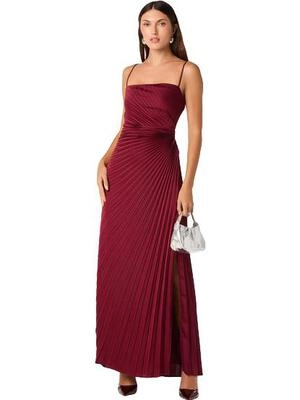 Astr The Label Paulette Maxi Dress - Wine