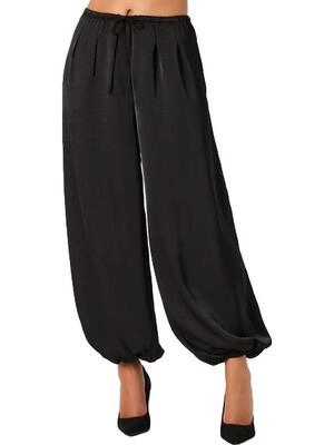 Astr The Label Satin Balloon Pants - Black