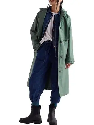 SEASALT CORNWALL Seasalt Cornwall Sea Lights Waterproof Trench Coat Light Coppice