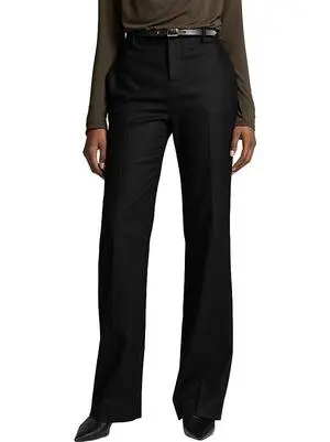Vince Simone Wool Blend Flare Pants - Black