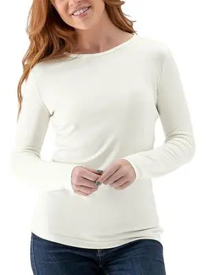 Uwila Warrior UWILA WARRIOR Silk Blend Long-Sleeve Base Layer Shirt Cream