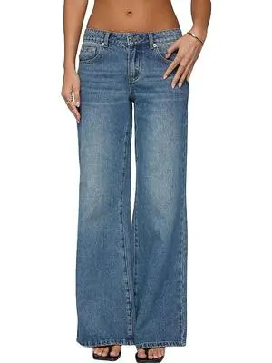 EDIKTED Casta Jeans - Medium-blue-washed