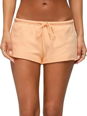 EDIKTED Cataleya Micro Shorts - Orange