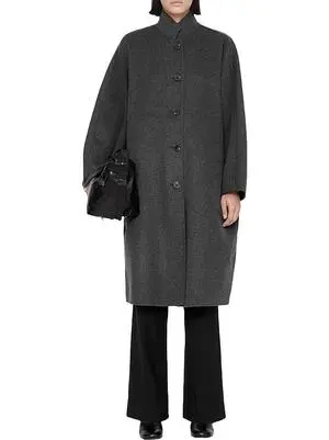 ALLSAINTS Effie Wool Blend Coat - Grey