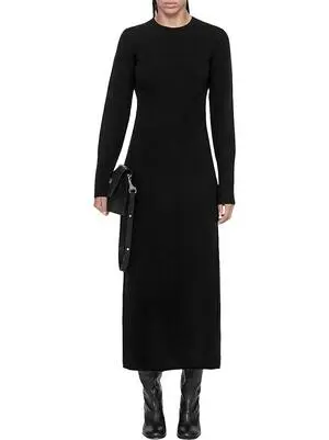 ALLSAINTS Erith Wool Maxi Sweater Dress - Black