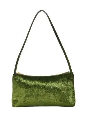 MANSUR GAVRIEL Gaia Velvet Shoulder Bag - Olive