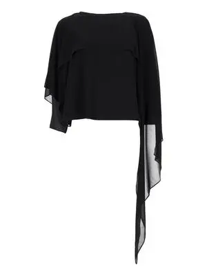 MAISON MARGIELA MM6 Maison Margiela Asymmetrical Drape Top