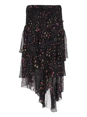 MARANT ETOILE Isabel Marant Étoile "Brigitte" Tiered Floral Print Skirt