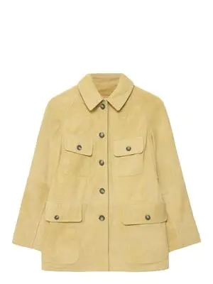 ALLSAINTS Suede Roiya Hunting Jacket - Yellow