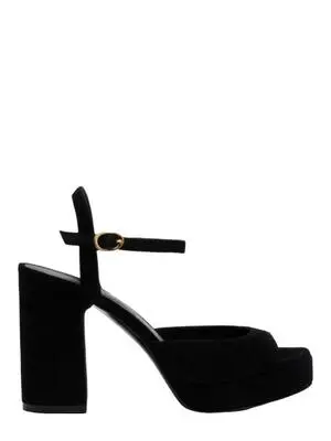 STUART WEITZMAN Thick Sole High Heel Sandals - Black