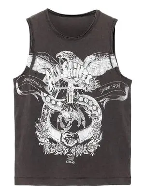 ALLSAINTS AllSaints Jenny Organic Cotton Graphic Tank Top