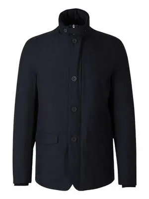 Herno High-neck Padded Jacket With Removable Hood - Black