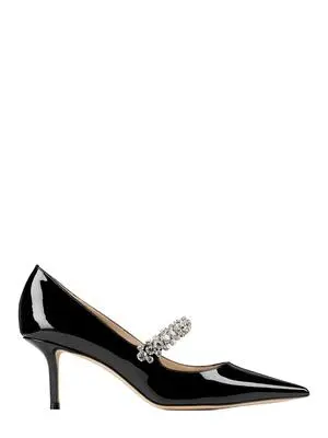 JIMMY CHOO Crystal Embellished Pumps - Black