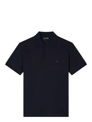 EMPORIO ARMANI Emporio Armani Logo Patch Short-Sleeved Polo Shirt