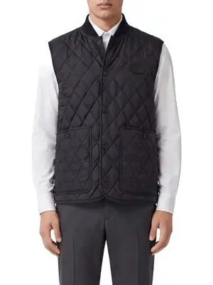 Burberry Quilted Vest - Black