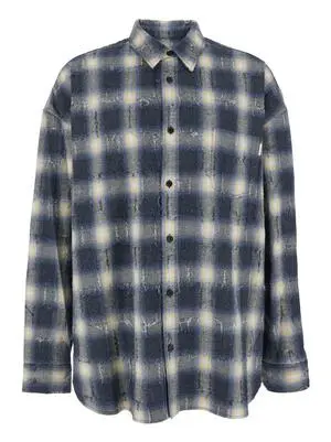 JUUN.J Plaid Long-sleeved Shirt - Black