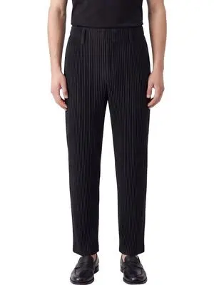 Issey Miyake Homme Plissé Pleated Trousers - Black