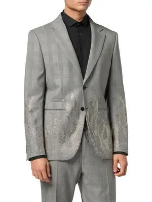 Philipp Plein Embellished Blazer - Black