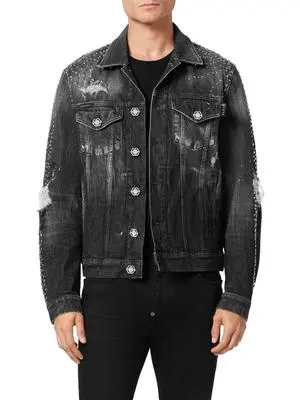 PHILIPP PLEIN Philipp Plein Embellished Denim Jacket