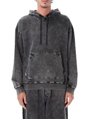 DIESEL® Oversized Distressed Hoodie - Grey