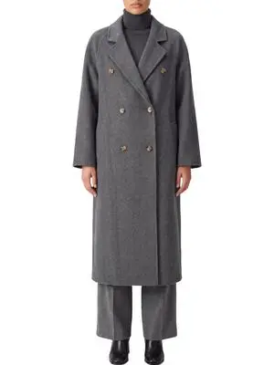 Loulou De Saison LOULOU DE SAISON Double-Breasted Coat Grey