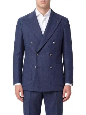 Tagliatore Double Breasted Blazer - Blue