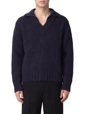 Dolce & Gabbana Shawl Collar Pullover Sweater - Gnawed Blue