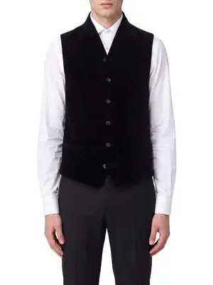 Giorgio Armani Velvet Waistcoat - Black
