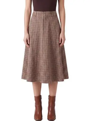 DONDUP Dondup Checked Skirt
