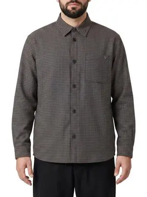 Valentino Garavani Valentino Checked Shirt Jacket Brown