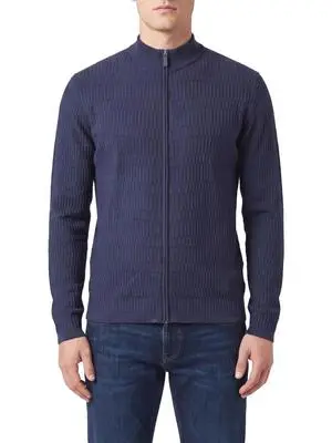 Emporio Armani Zip-up Sweater - Blue