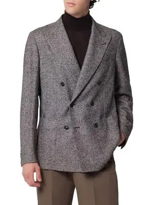 Tagliatore Double Breasted Jacket - Brown