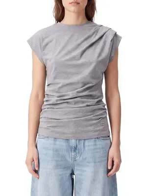 GANNI Ganni Draped Jersey Top