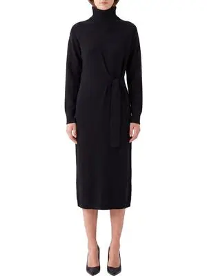 Liu Jo Long Sleeve Knit Dress - Black