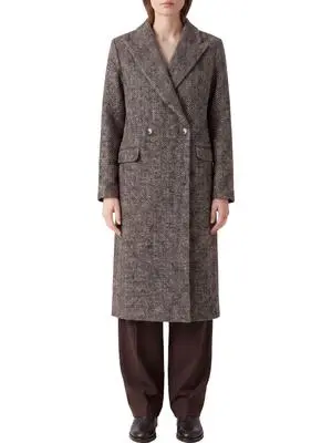 Tagliatore Double Breasted Coat - Brown