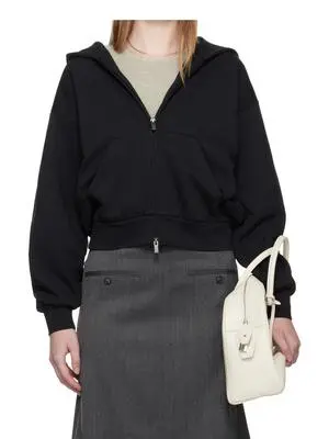 Fear Of God Metallic Logo Zipped Hoodie - Black