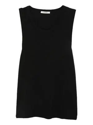 ENTIRE STUDIOS Ribbed-knit Tank Top - Black