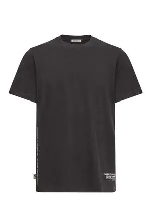 Moncler X Fragment Logo Cotton T-shirt - Black
