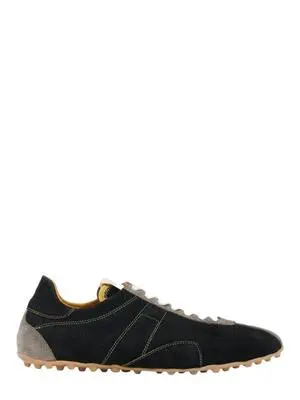 MAISON MARGIELA Maison Margiela Black Leather And Suede Lace-Up Sneakers